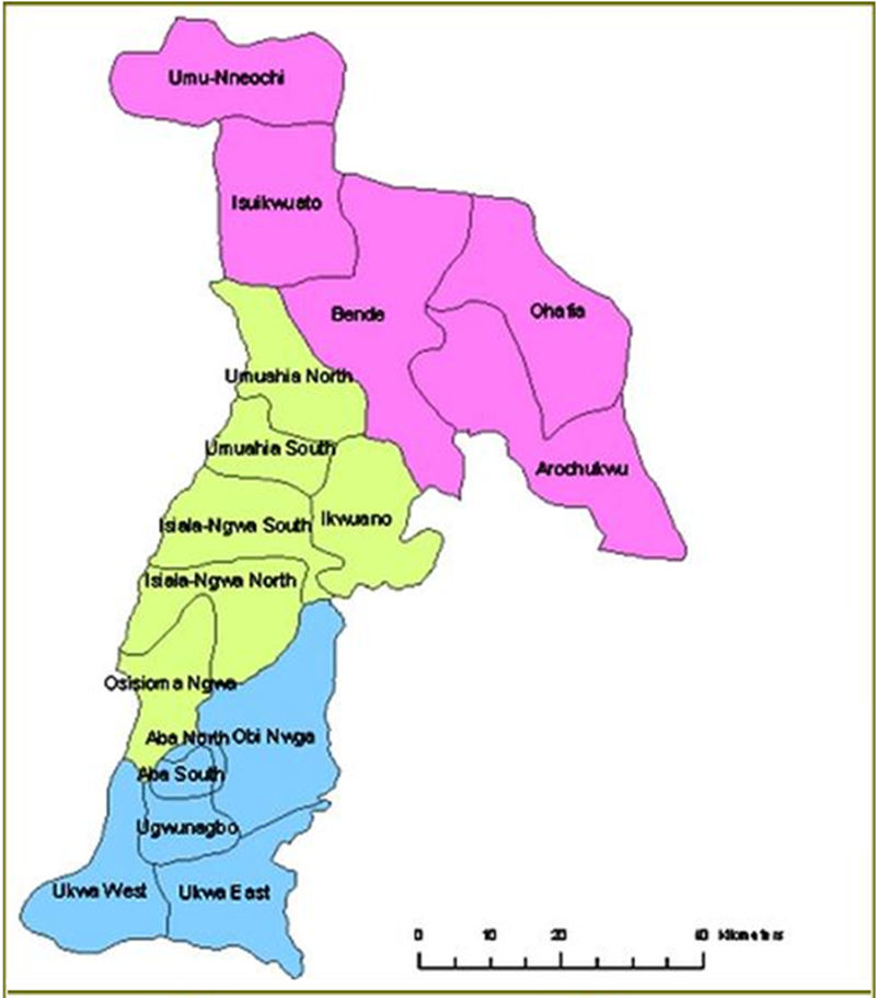 Map Showing The LGAs Of Abia State Source Http www nigerianmuse Map Showing The LGAs Of Abia State Source Http www nigerianmuse