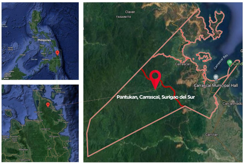 Figure 1 Location Map Of Barangay Pantukan Carrascal Surigao Del Sur