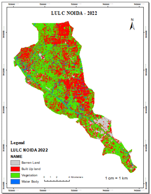 Figure 5. LULC of Noida 2022 : Impacts of Land Use Land Cover Changes ...