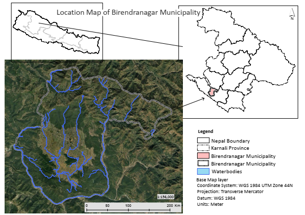Figure 1. Study area map : Factors Influencing the Spatial Distribution ...