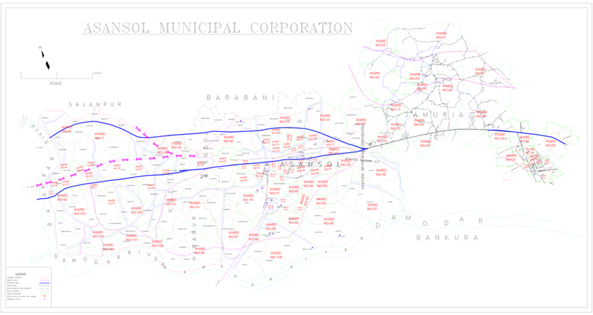 Figure 2. A map of the study site, Asansol (Paschim Bardhaman). [A ...