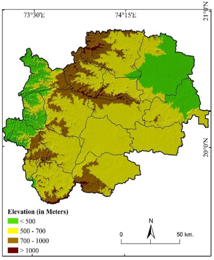 Figure 3. Digital Elevation Model (DEM) : Site Suitability for Agro ...