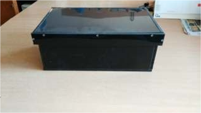 Figure 2. The plastic model of the access chamber for optical fibers ...