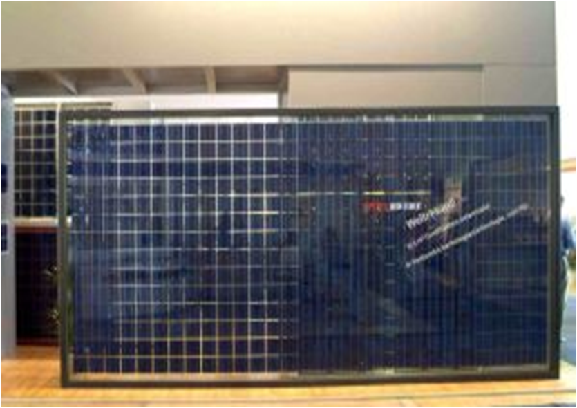 Figure 3. Large transparent module - glass/glass laminate for front ...